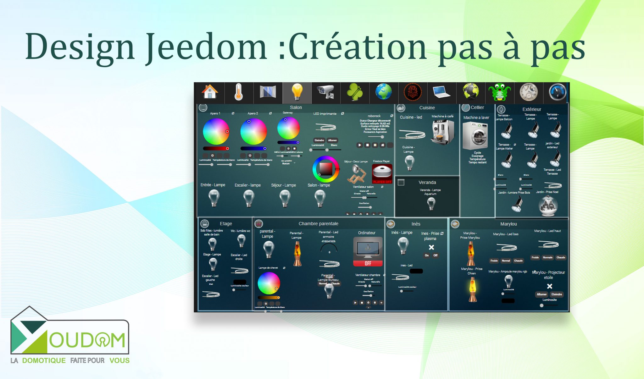 Design - Création pas à pas pour votre domotique Jeedom - Youdom