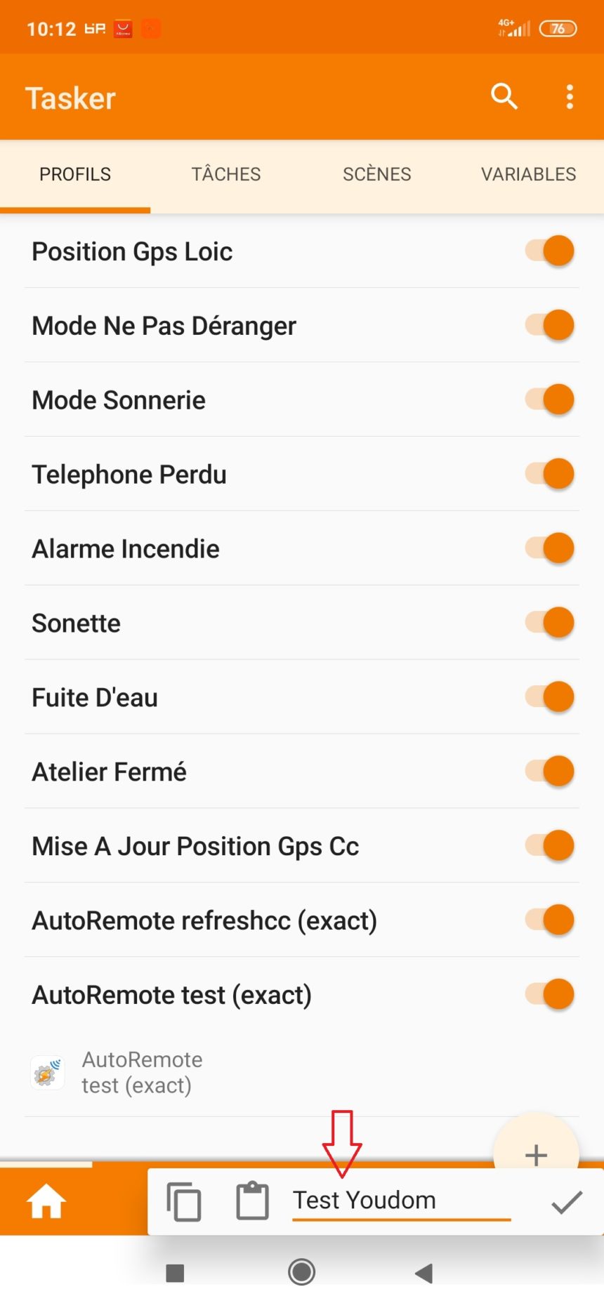 Tutoriels Intéraction Tasker & Jeedom ( Autoremote,Geolocalisation...)