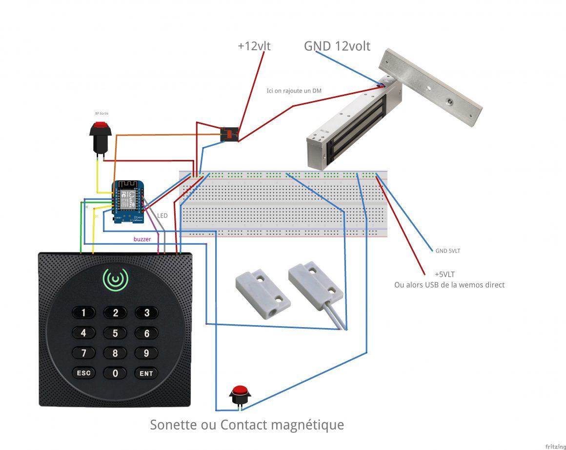 Installer un lecteur RFID et digicode Wifi sécurisé - Youdom